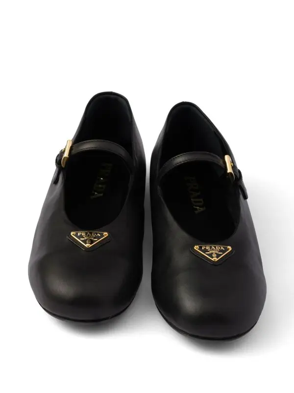 Prada Leather Ballerina Flats - Multicolor