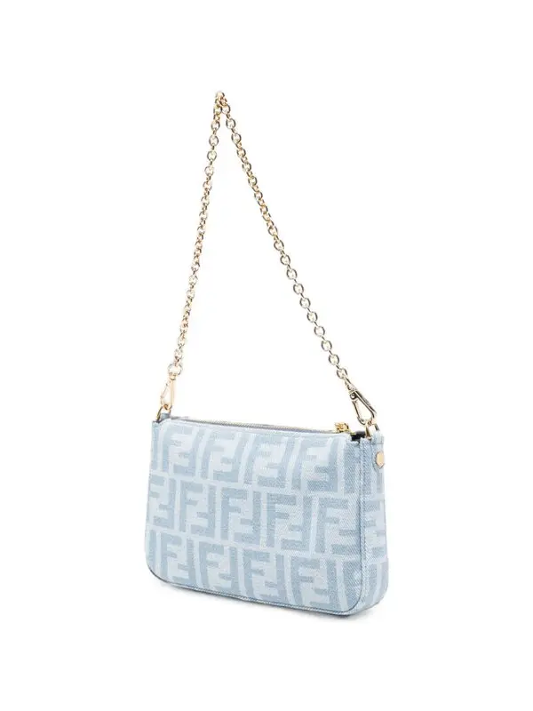 Fendi Baguette Denim Pouch