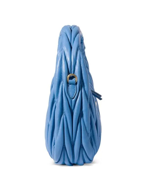 Miu Miu Wander Small Leather Hobo Bag