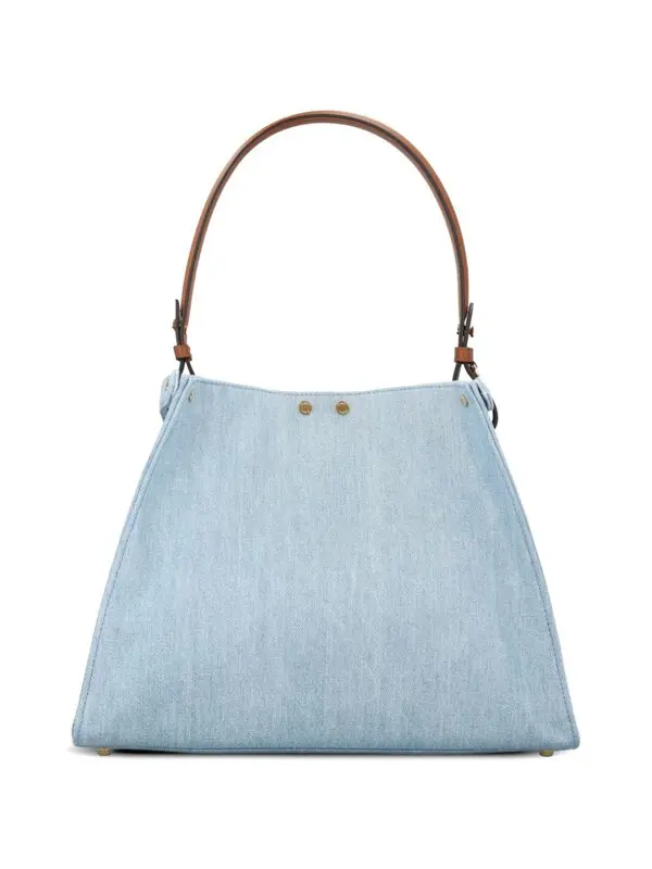 Fendi Way Medium Denim Tote - Multicolor