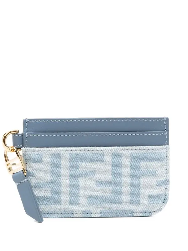 Fendi Baguette Denim Card Case - Multicolor