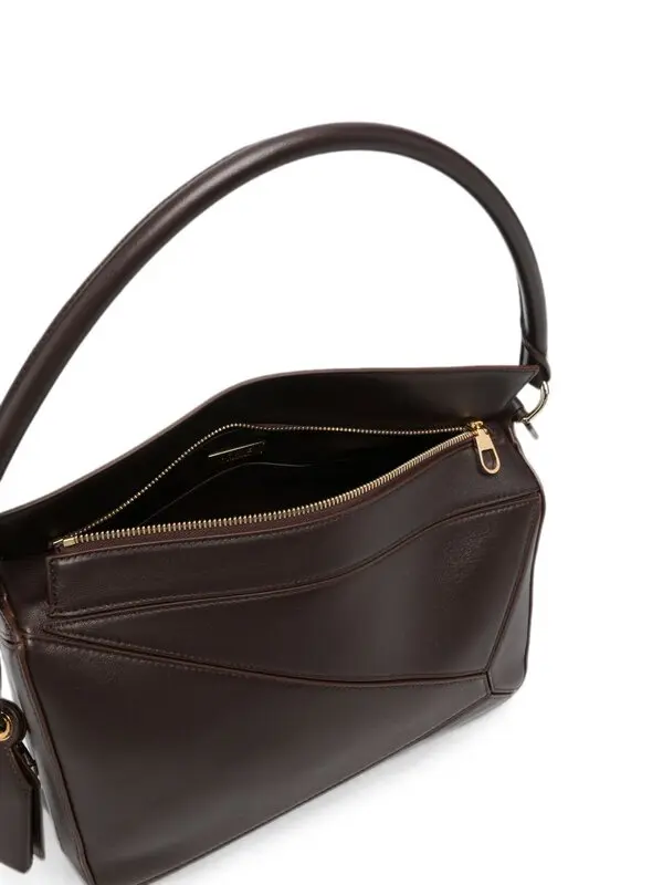 Loewe Puzzle Featherlight Medium Leather Handbag - Multicolor