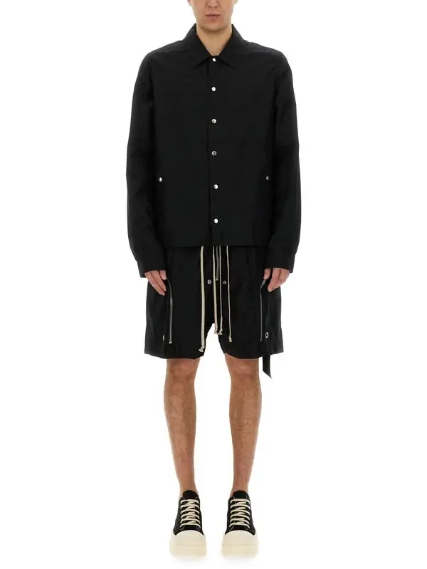 Rick Owens Buttoned Jacket - Black