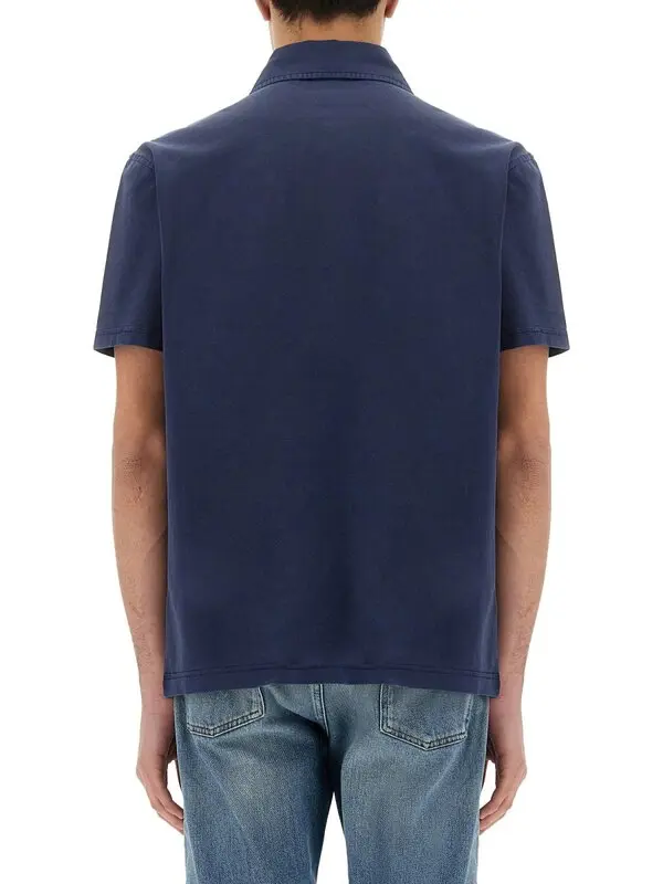 FAY Jersey Polo - Blue