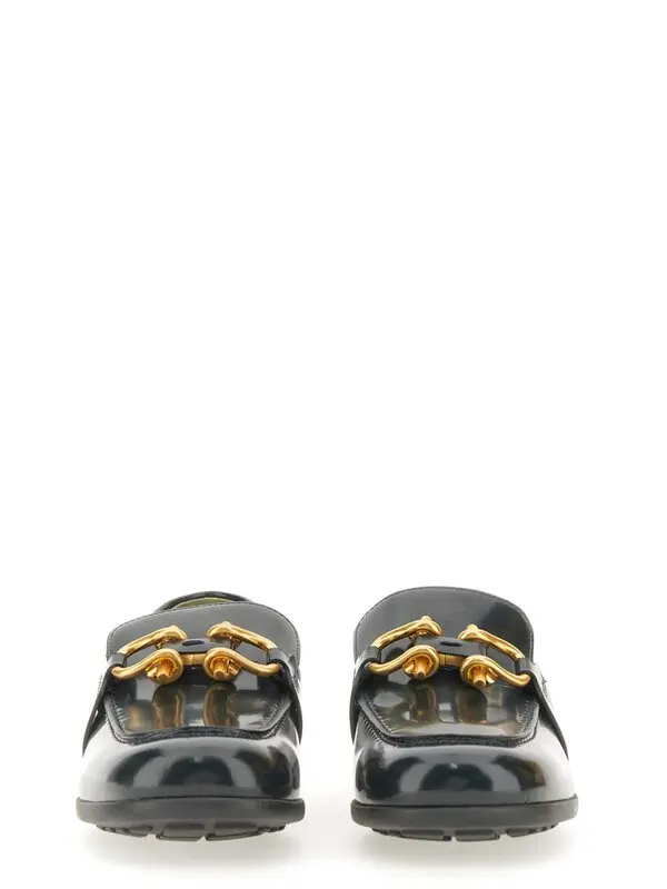 Bottega Veneta Moccasin Monsieur Loafers With Gold Tone Hardware