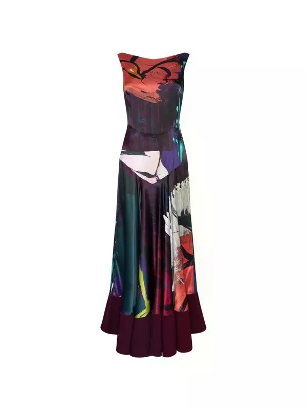 ROKSANDA Iris Leda Print Maxi Dress