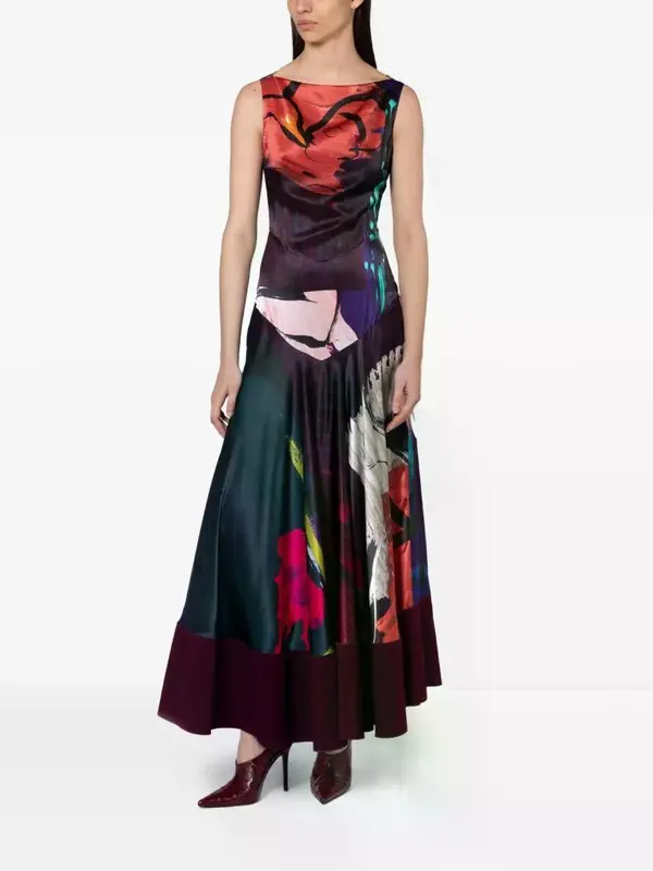 ROKSANDA Iris Leda Print Maxi Dress