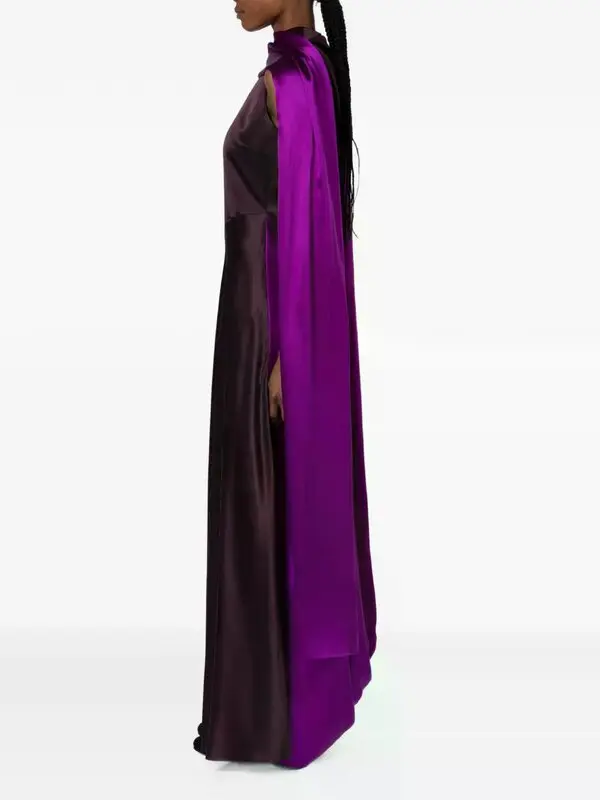 ROKSANDA Klanira Draped-cape Maxi Dress