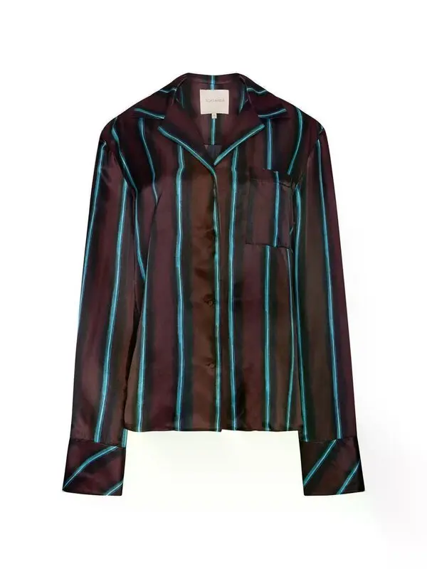 ROKSANDA Delan Striped Shirt With Graphic Back Print