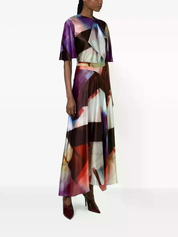 ROKSANDA Naiara Printed Silk Short-sleeved Blouse