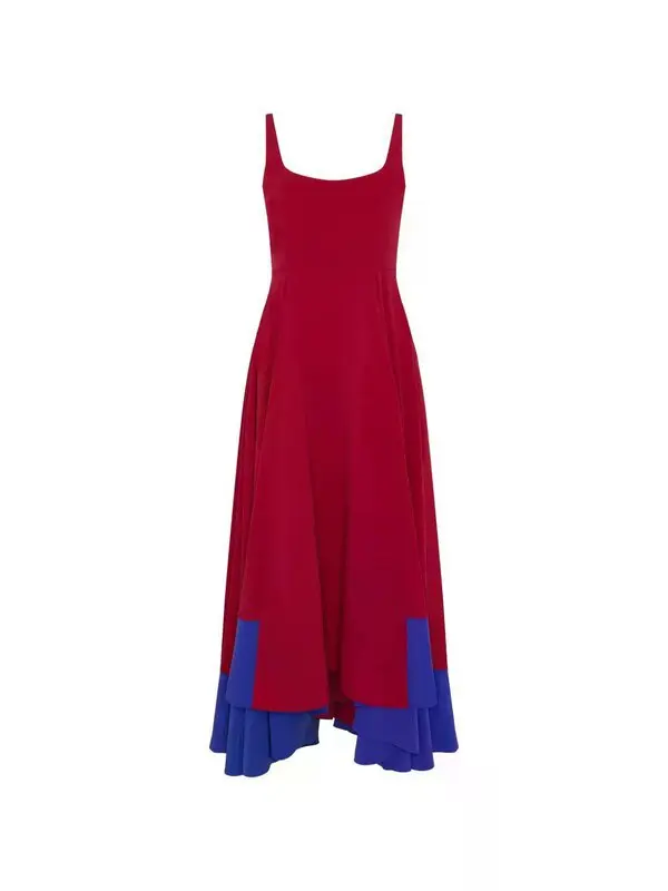 ROKSANDA Awning Colour-block Midi Flared Dress