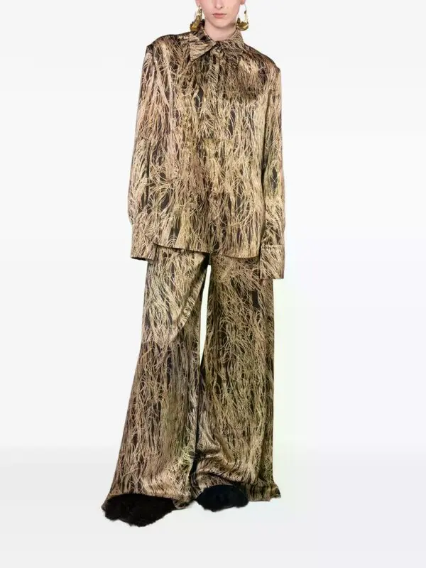 ROKSANDA Juniper Feather-scan Print Shirt
