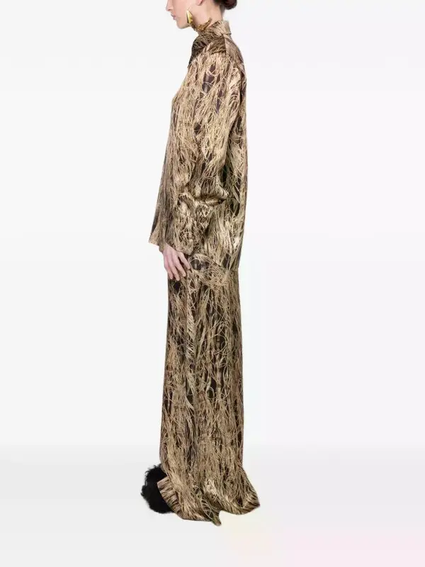 ROKSANDA Juniper Feather-scan Print Shirt