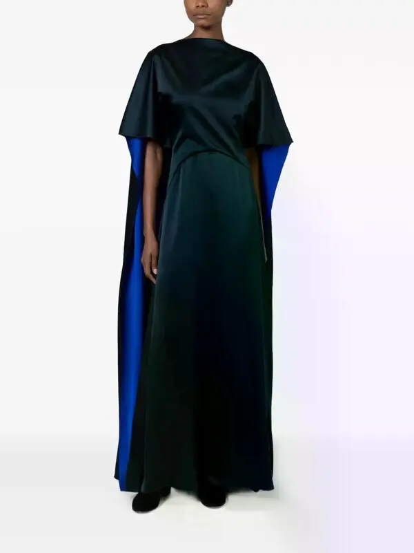 ROKSANDA Seif Cape-style Maxi Dress