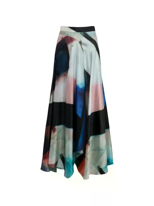ROKSANDA Printed Asymmetric A-line Skirt