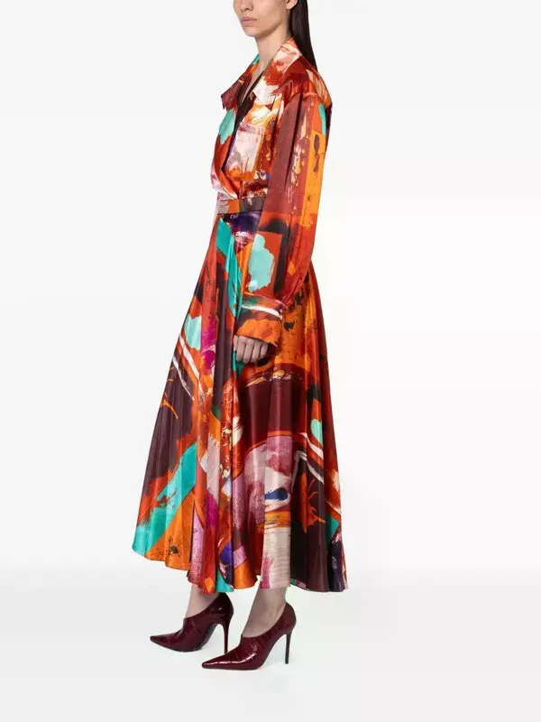 ROKSANDA Abstract Print Wrap Top