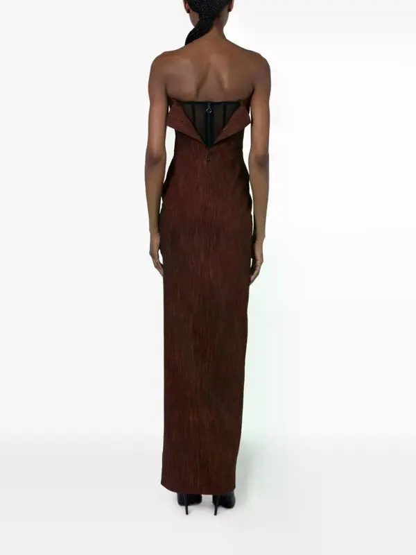 ROKSANDA Strapless Front-slit Maxi Dress