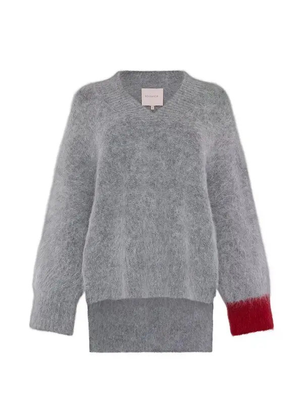 ROKSANDA Tehla Oversized Colour-block V-neck Sweater