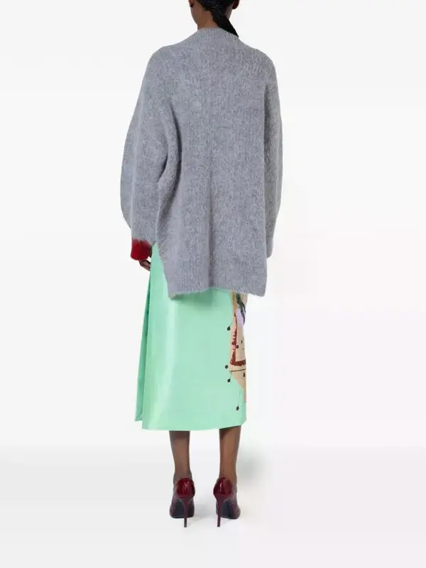 ROKSANDA Tehla Oversized Colour-block V-neck Sweater