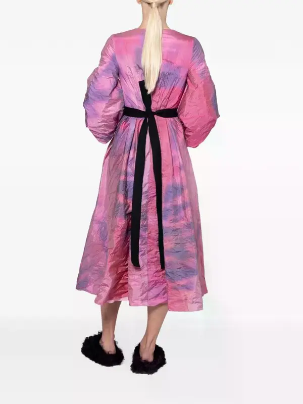 ROKSANDA Maisa Chine-taffeta Midi Dress