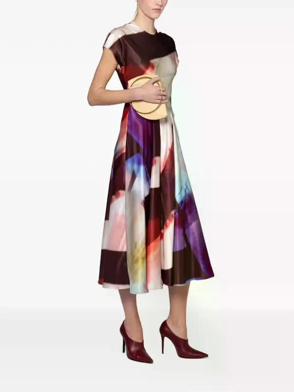 ROKSANDA Adriana Printed Silk Midi Dress