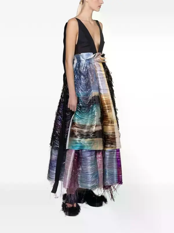 ROKSANDA Hanae Fil-coupé Patchwork Maxi Dress