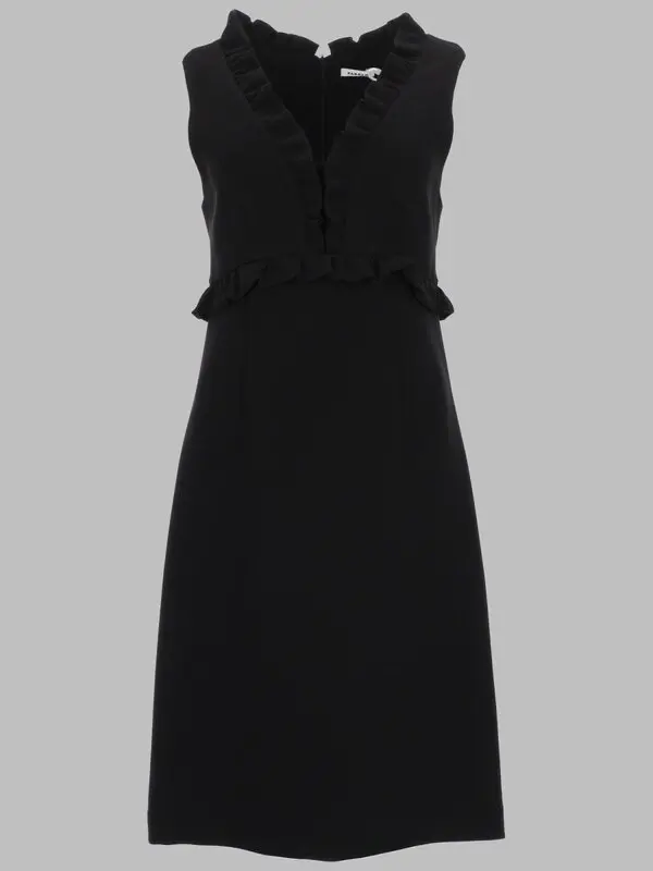 P.a.r.o.s.h Sleeveless Midi Dress - Black