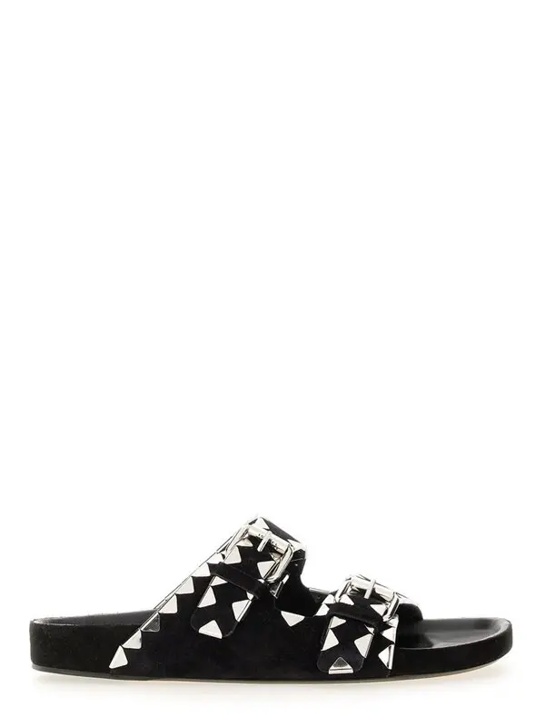 Isabel Marant Étoile Lennyo Studded Buckled Sandals - Black