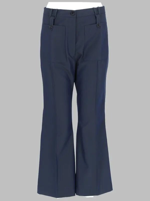 GOLDEN GOOSE Cotton Blend Trousers - Blue