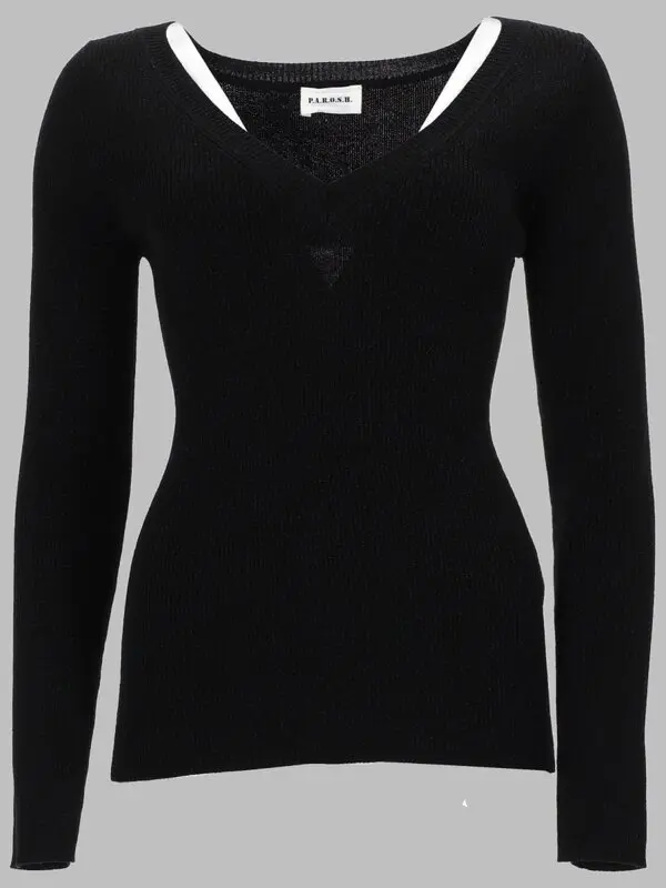 P.a.r.o.s.h Wool Blend V-neck Sweater