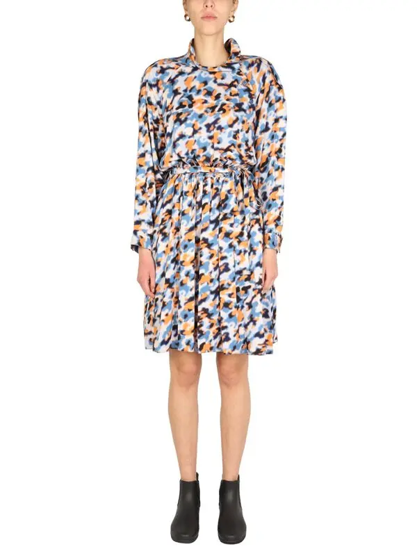 Kenzo Blurred Flowers Dress - Multicolor