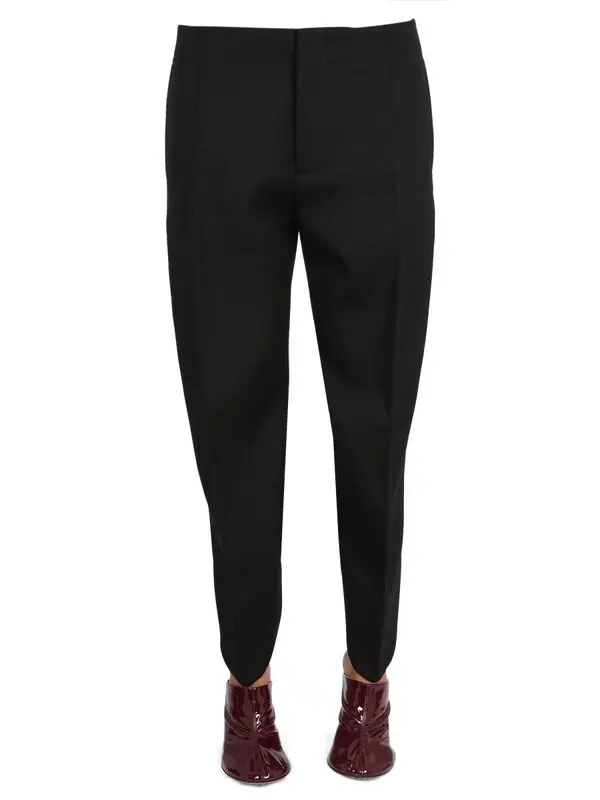 Bottega Veneta Compact Wool Pants - Black
