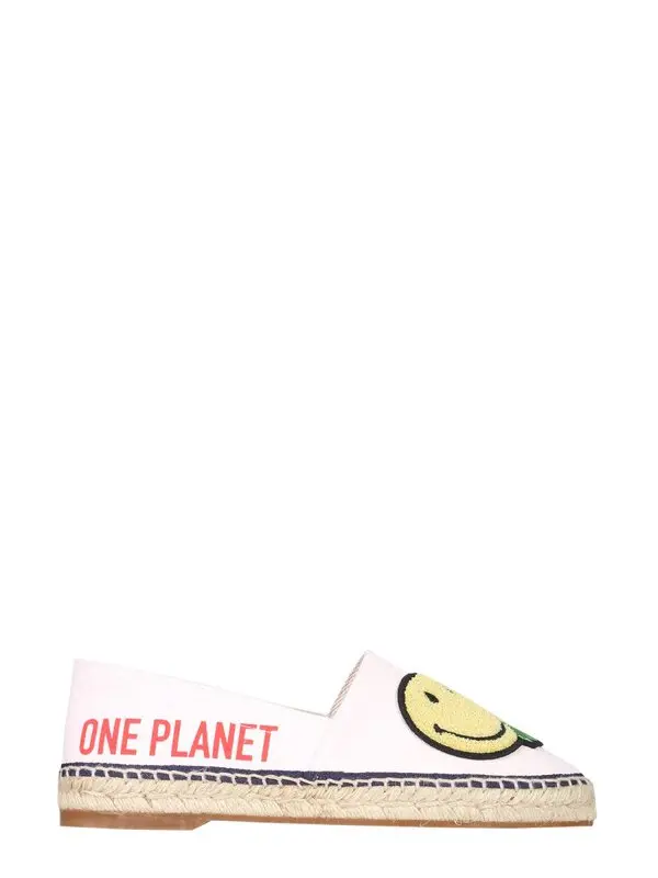 Dsquared2 Organic Canvas Espadrille With Graphic Detail - Pink