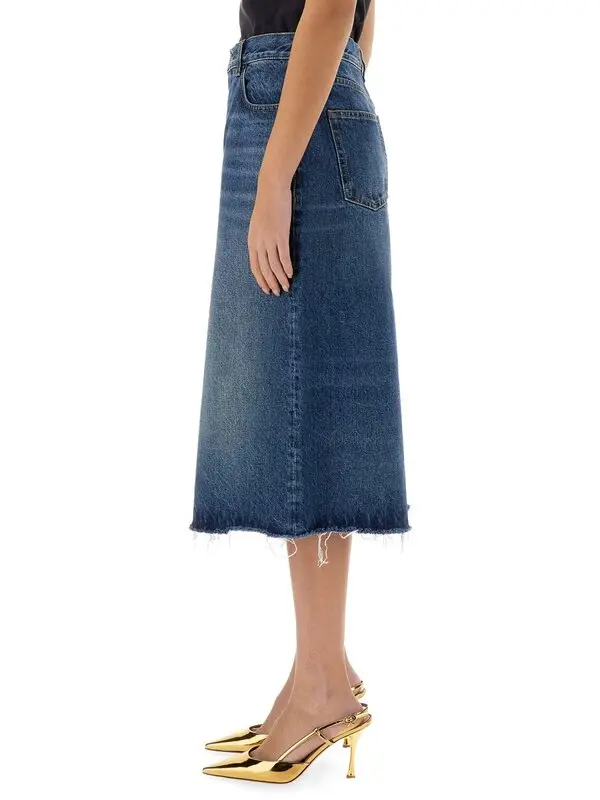 Chloé Patchwork Denim Bermuda Shorts