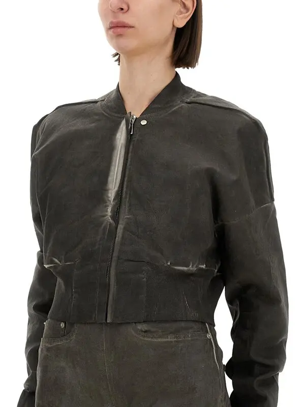 Rick Owens Cropped Bomber Jacket