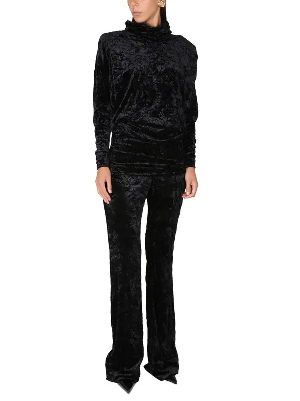 Saint Laurent Velvet Turtleneck Top