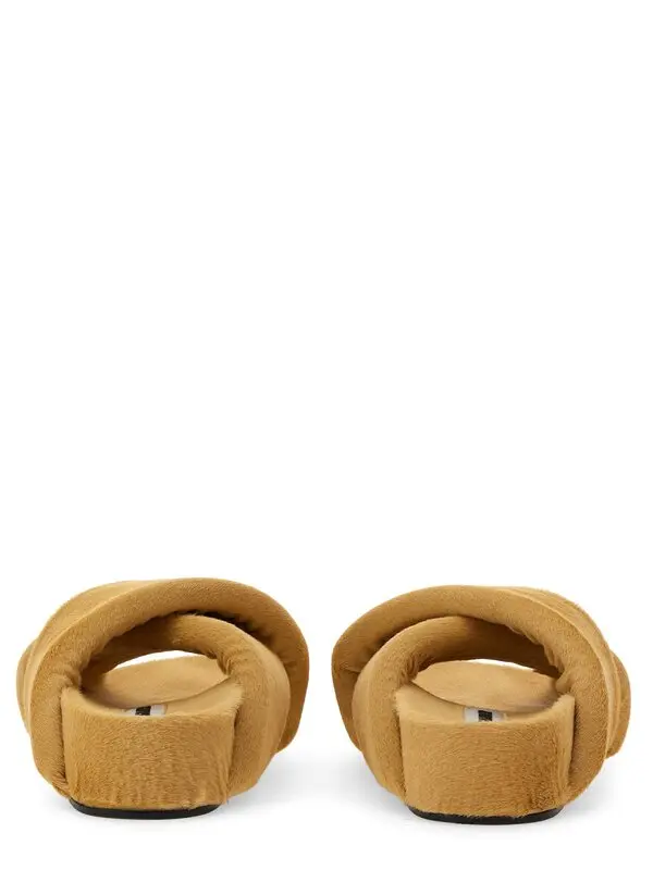 JIL SANDER Crisscross Sandals With Leather Sole - Cream
