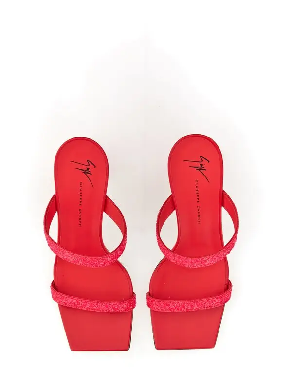 GIUSEPPE ZANOTTI Glitter Mule Sandals - Pink
