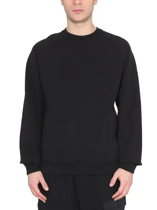 TEN C Crewneck Sweatshirt With Logo Print - Black