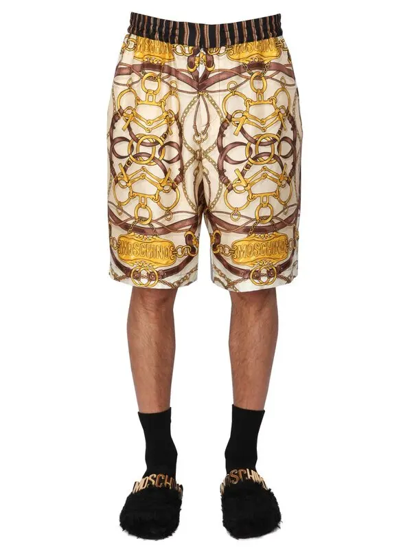 Moschino Teddy Bear Print Bermuda Shorts - Multicolor