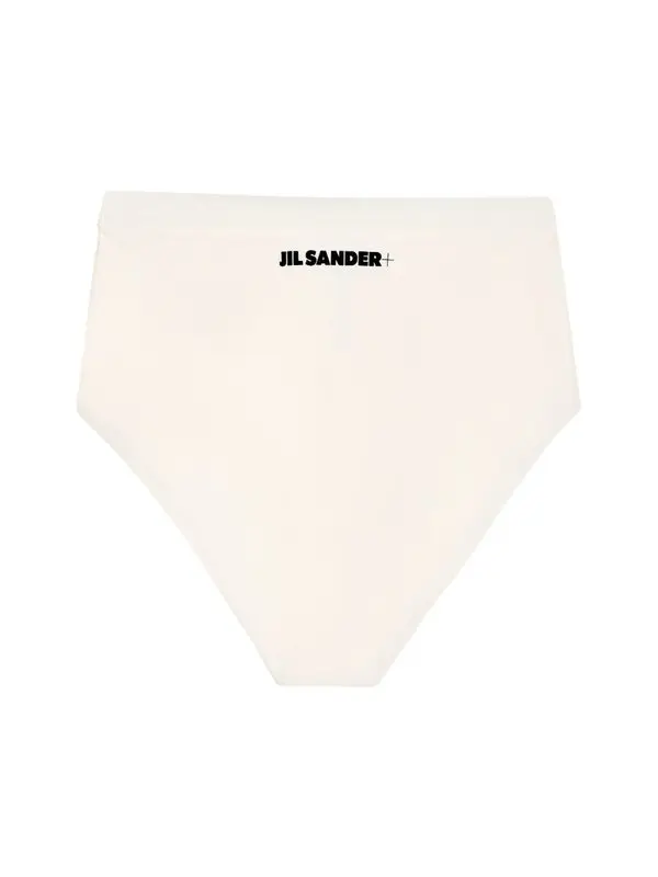 JIL SANDER Bikini Briefs With Logo - Cream