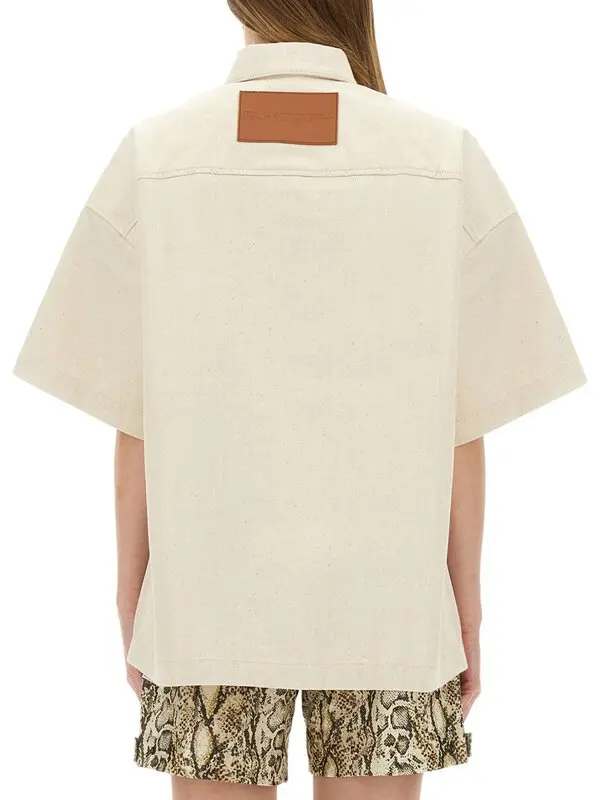 JIL SANDER Heavy Cotton Shirt - Cream