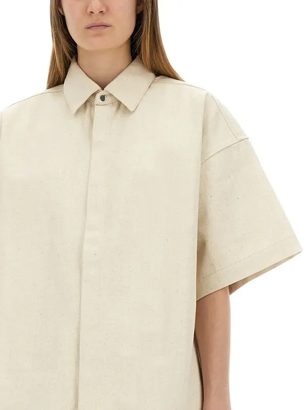 JIL SANDER Heavy Cotton Shirt - Cream