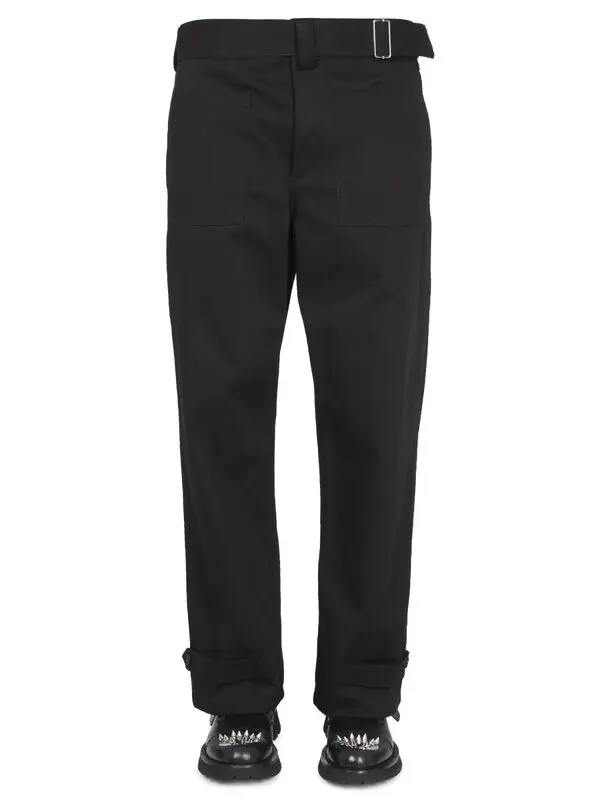 Alexander McQueen Belted Cargo Pants - Black