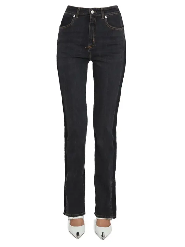 Alexander McQueen Wide Leg Jeans - Black
