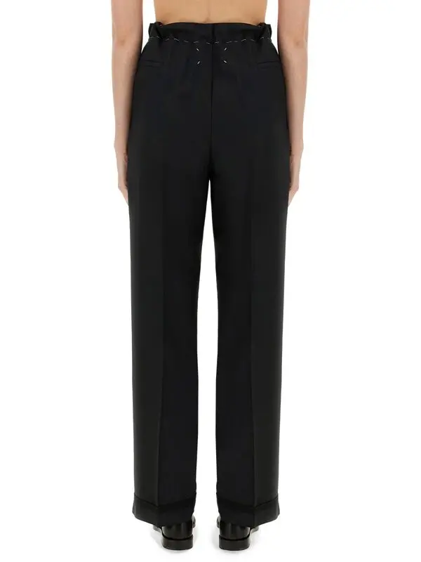 MAISON MARGIELA Wool And Mohair Wide Leg Pants