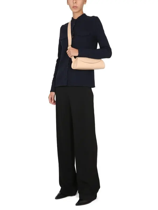 JIL SANDER Mandarin Collar Pocket Shirt