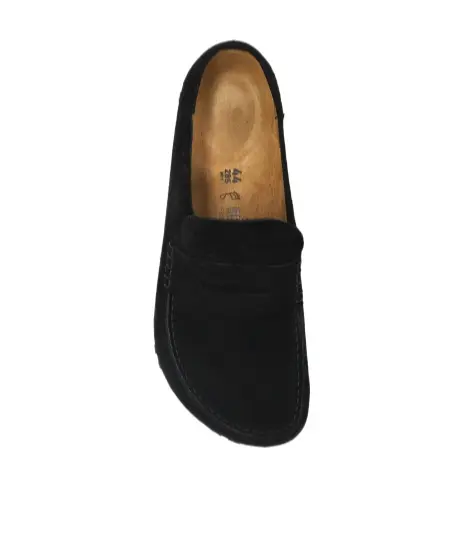 BIRKENSTOCK Naples Suede Loafer-style Mules