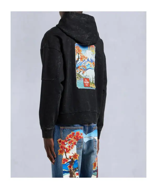 Moose Knuckles X Evisu Printed Hoodie