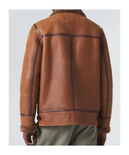 Brunello Cucinelli Shearling Lined Leather Jacket